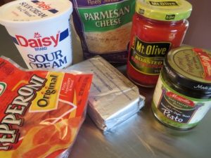 Green Goblin Dip with Skeleton Bone Crackers