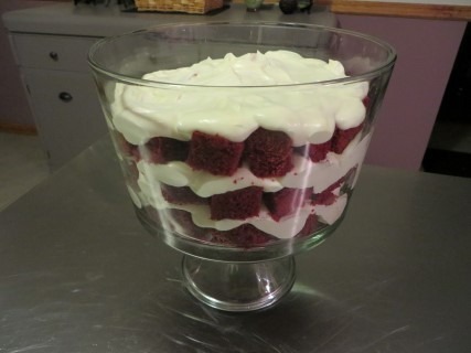 Raspberry Red Velvet Trifle
