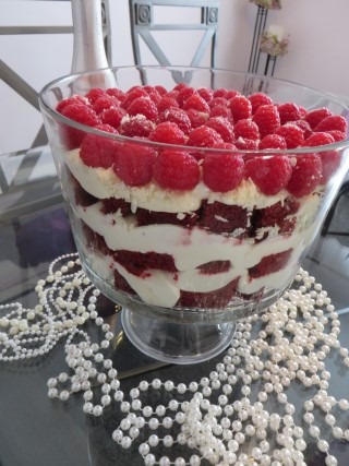 Raspberry Red Velvet Trifle
